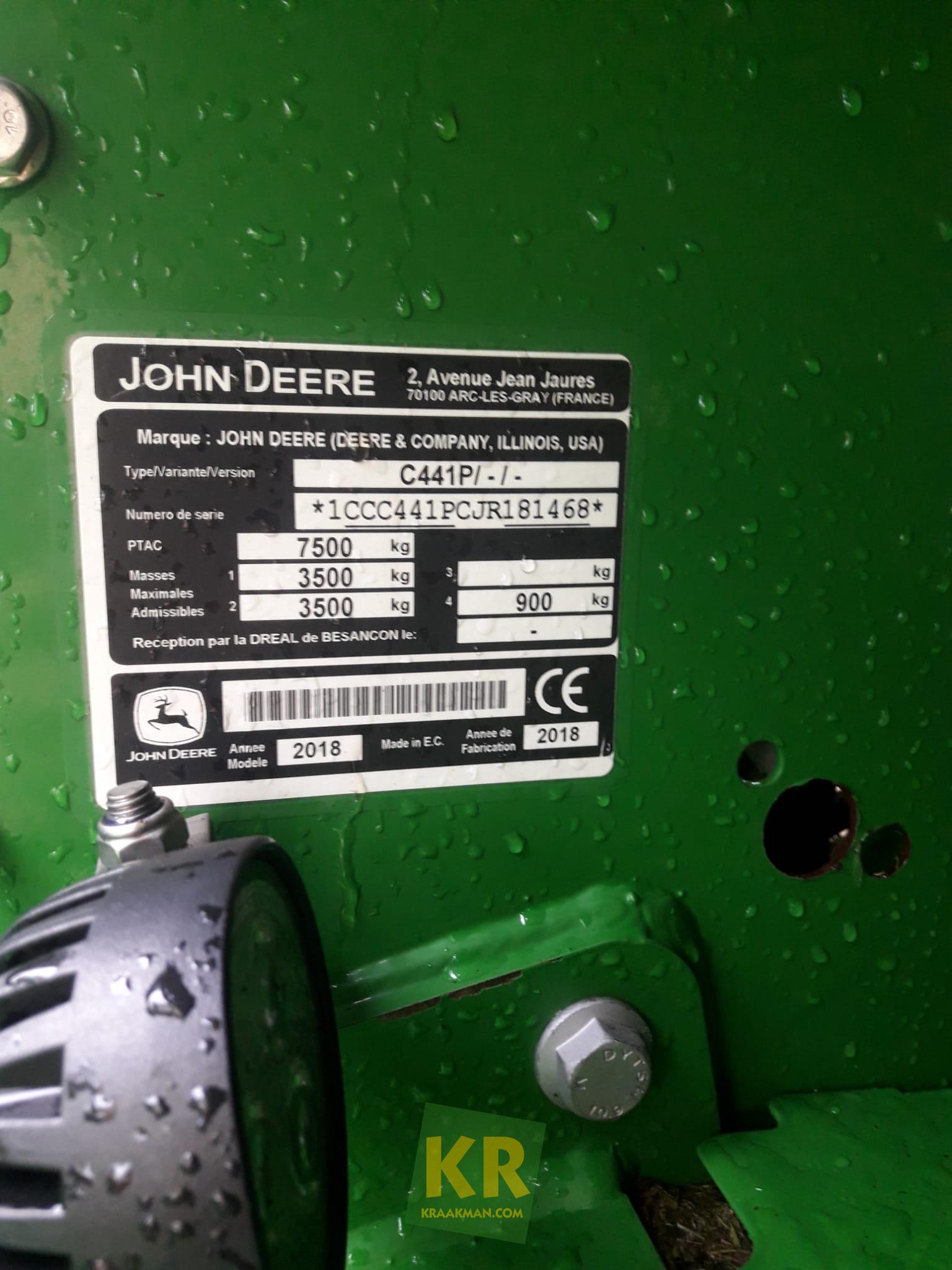 John Deere Pers (ronde balen pers+wikkel) C441R (WD) #29359 - Kraakman